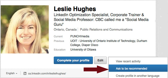 Getting "Social Proof" With LinkedIn Testimonials
