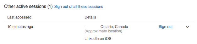 How to LOG OUT of live & active sessions on LinkedIn